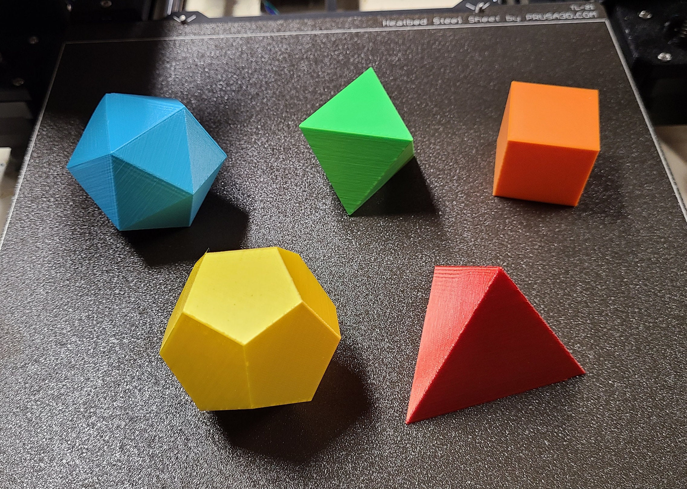 Mini 3D Printed Platonic Solids Tetrahedron Cube - Etsy