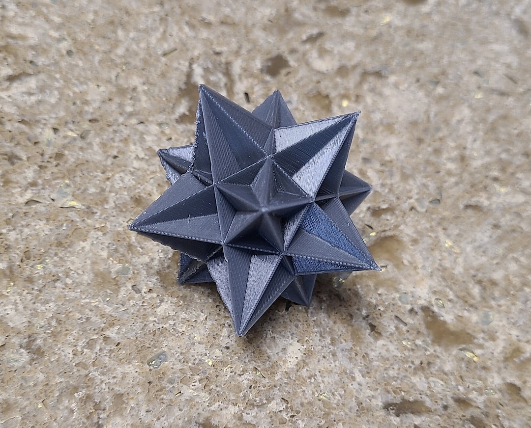 3D Printed "great Icosahedron" Polyhedral Stellation - Etsy