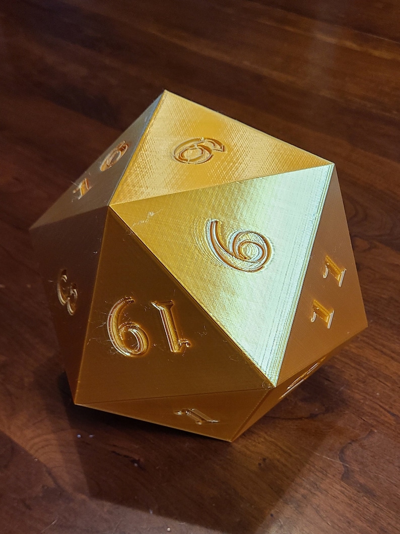 Giant D20 Icosahedron Die - Etsy