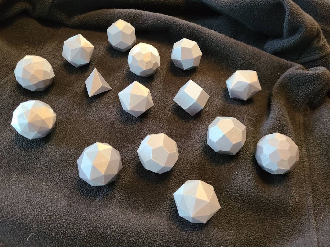 3D Printed Catalan Solids - Medium - Etsy