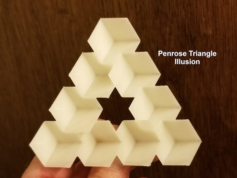 3d-printed Penrose Triangle Escher Illusion - Etsy