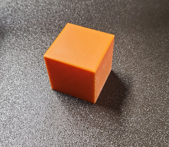 Small 3D Printed Cube Platonic Solid - Etsy
