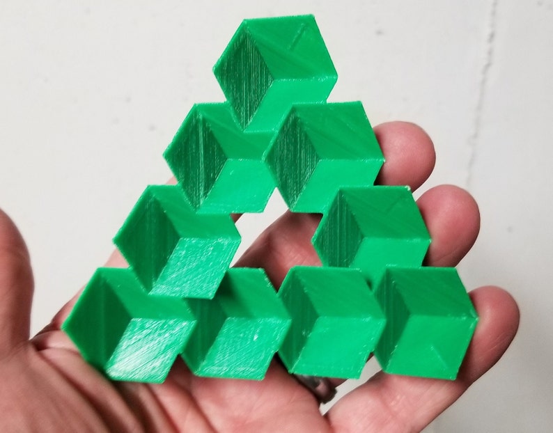3d-printed Penrose Triangle Escher Illusion - Etsy