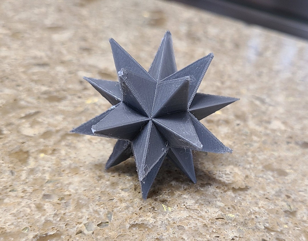 3D Printed great Stellated Dodecahedron Polyhedral - Etsy