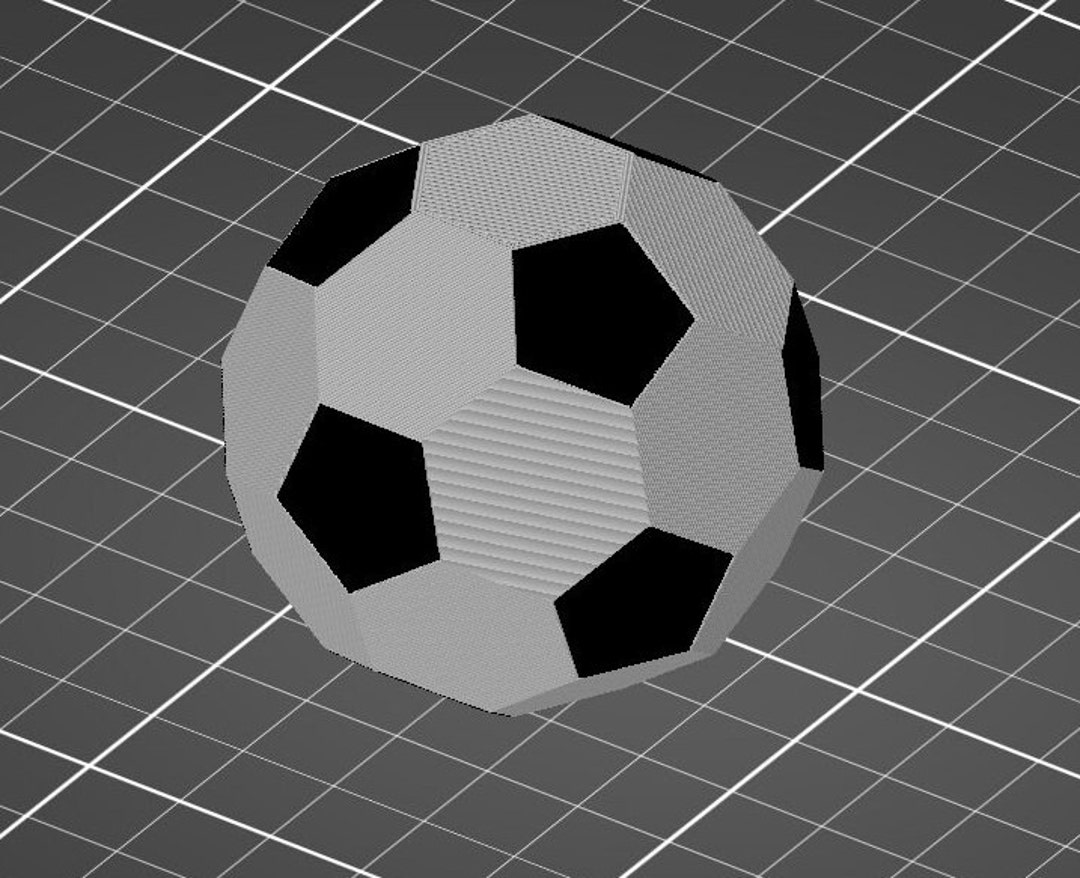 3D Printed Truncated Icosahedron Archimedean Solid - Etsy