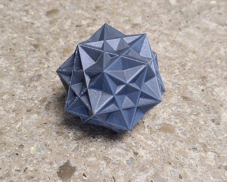 3D Printed compound of Five Cubes Polyhedral - Etsy