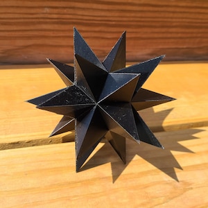 3D Printed "great Stellated Dodecahedron" Polyhedral Stellation - Etsy