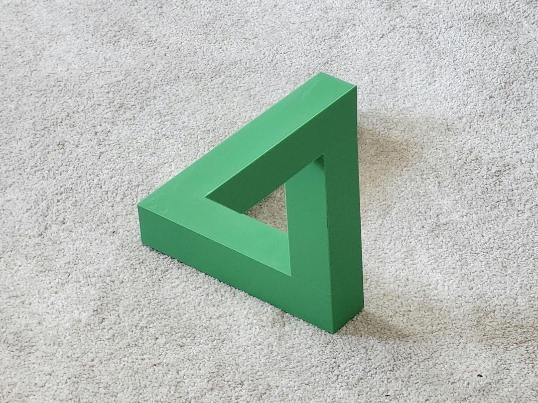 3d-printed Penrose Triangle Escher Illusion - Etsy