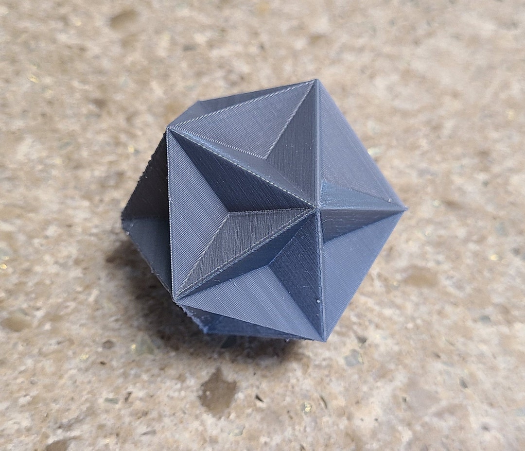 3D Printed great Dodecahedron Polyhedral - Etsy
