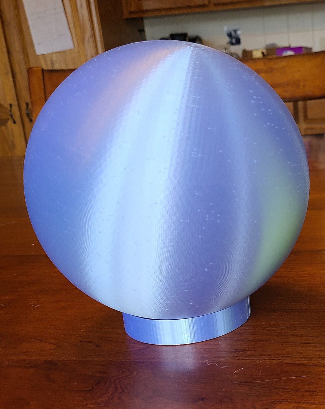 Large 3D Printed Sphere With Cradle - Etsy