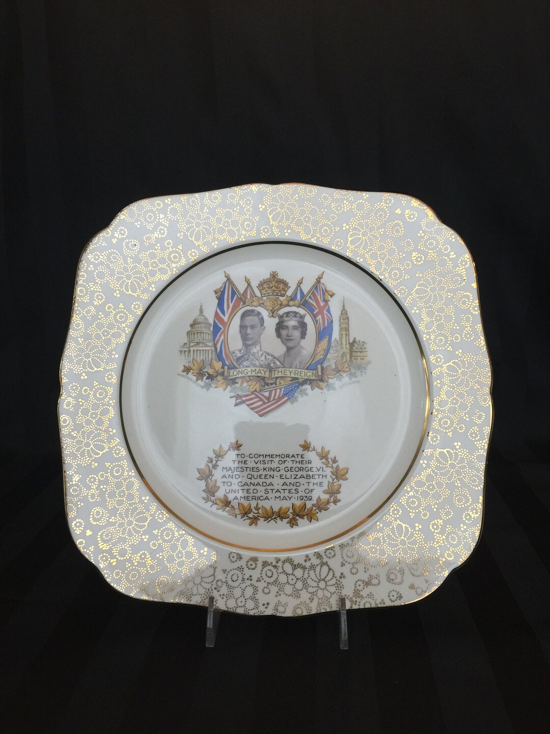 King George VI Commemorative Plate - Etsy Canada