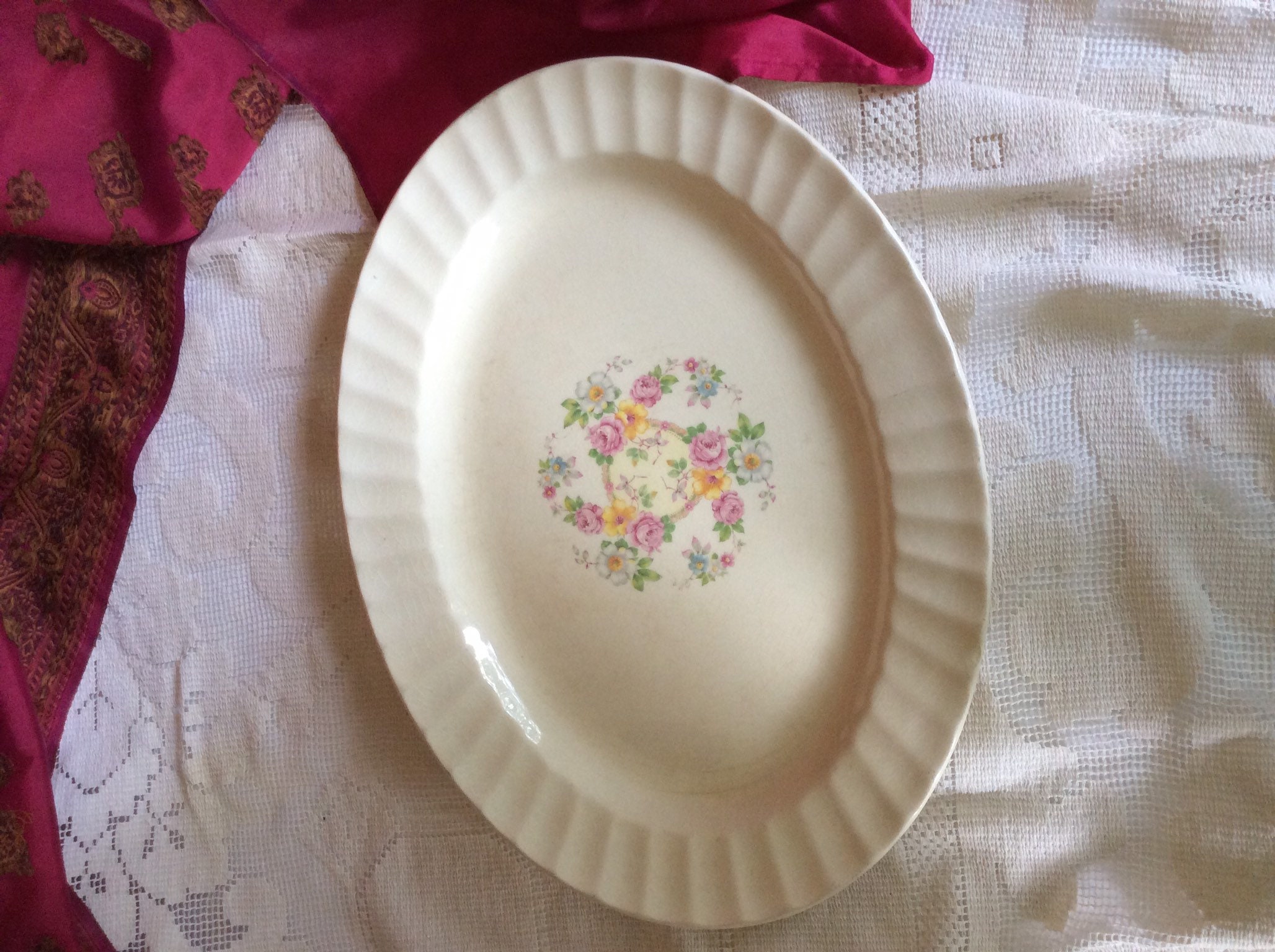 Edwin Knowles China Oval Platter - Etsy