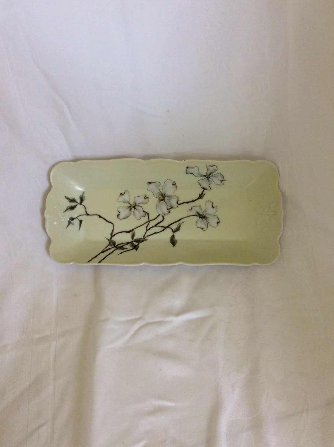 CFH GDM Charles Haviland Dish Rectangle Shape Dogwood Floral - Etsy
