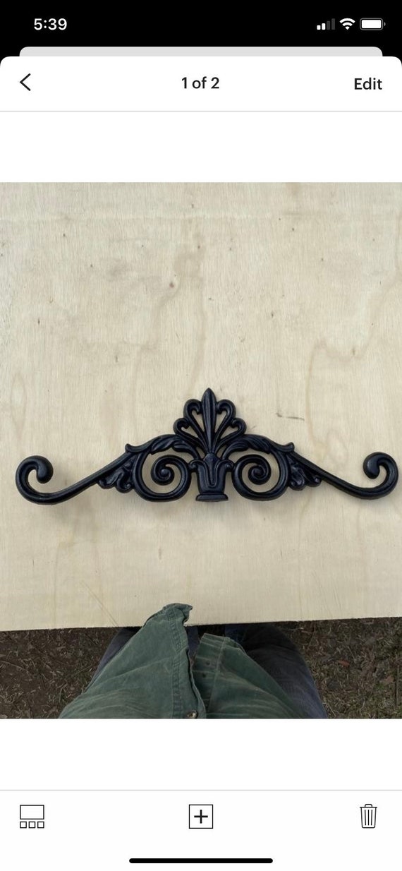 Fancy Gate Topper. Cast iron 22-3/4x8 | Etsy
