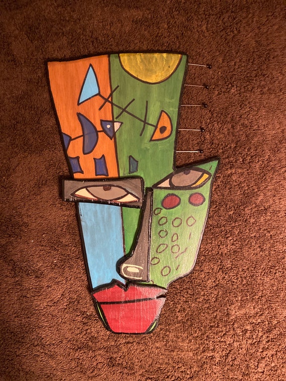 Abstract African Tribal Mask - Etsy