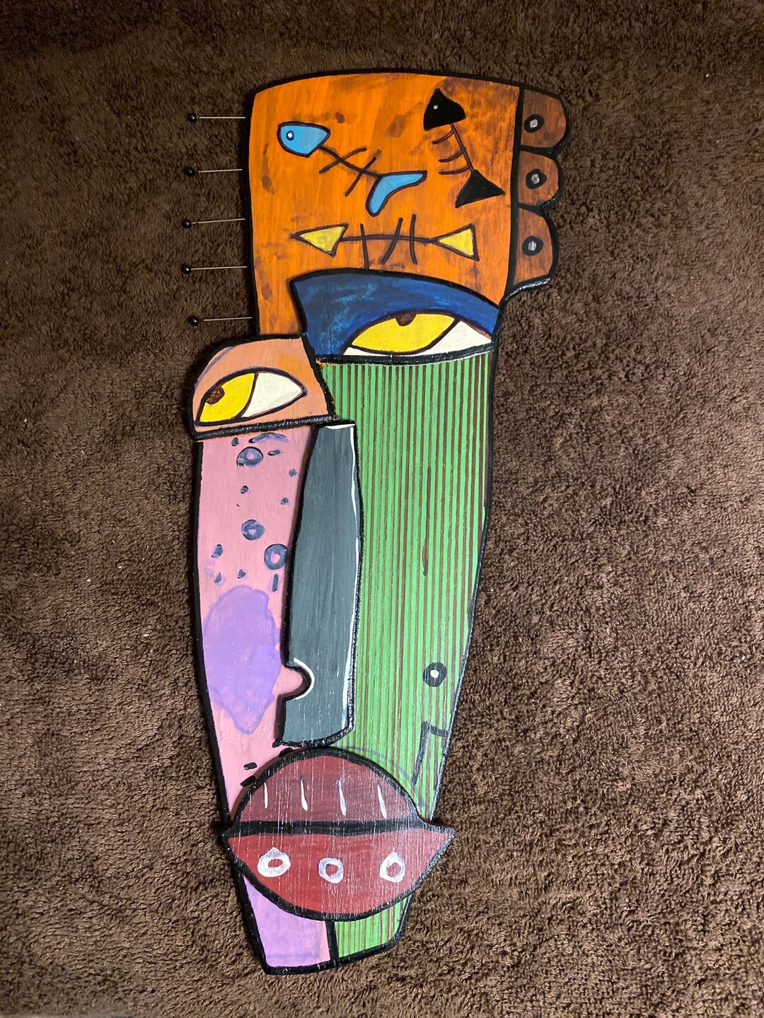 Abstract African Tribal Mask - Etsy