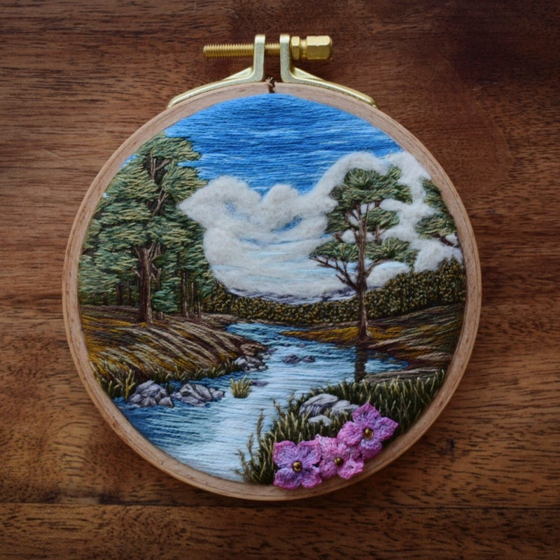 Embroidery Wall Art - Etsy
