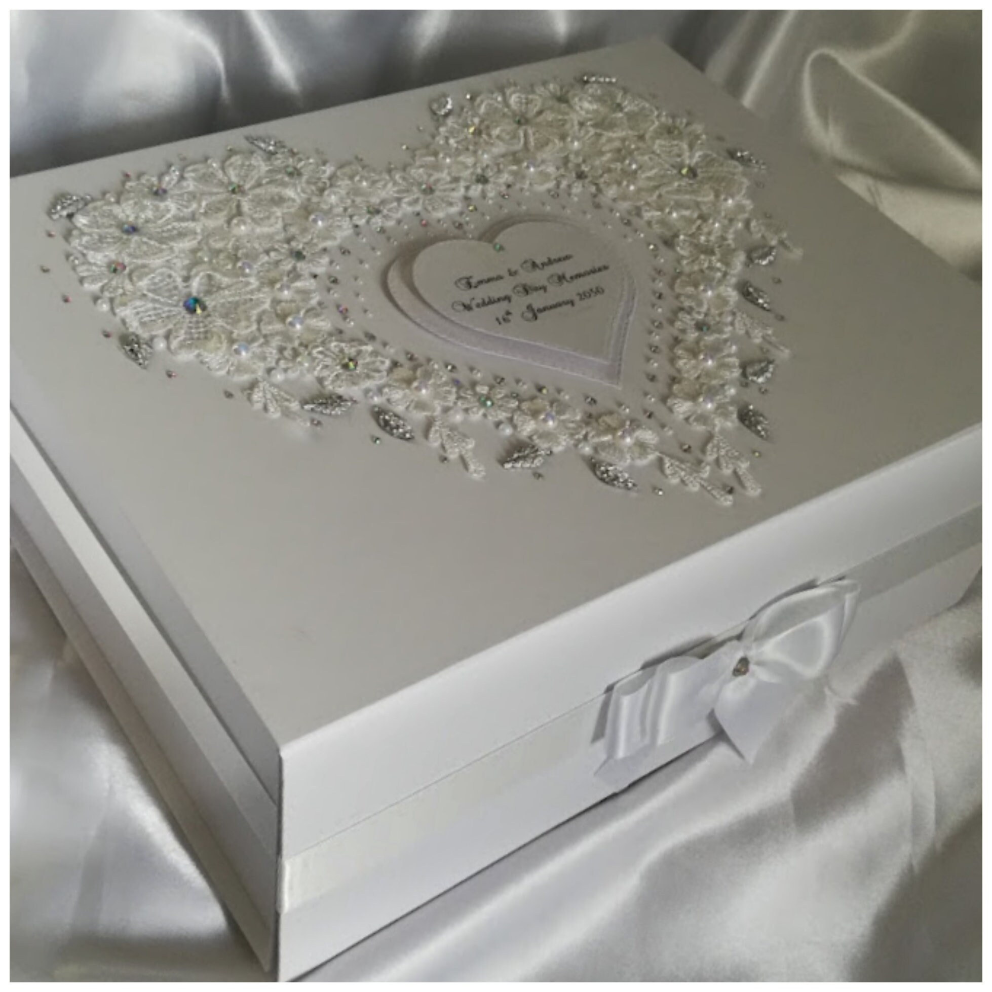 Wedding Keepsake Memory Box Large Personalised Wedding Gift - Etsy UK