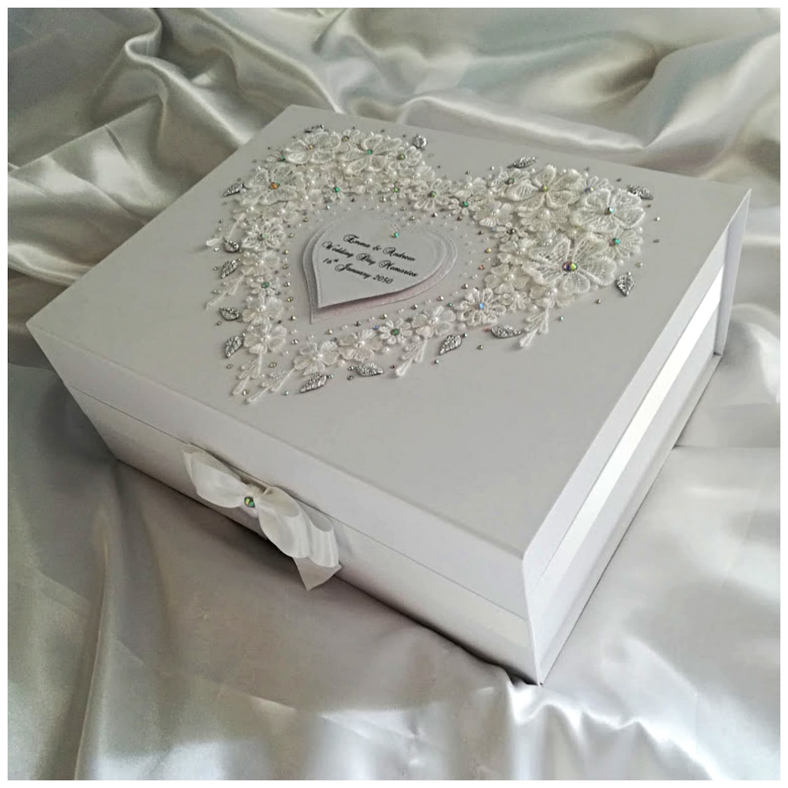 Wedding Keepsake Memory Box Large Personalised Wedding Gift - Etsy UK