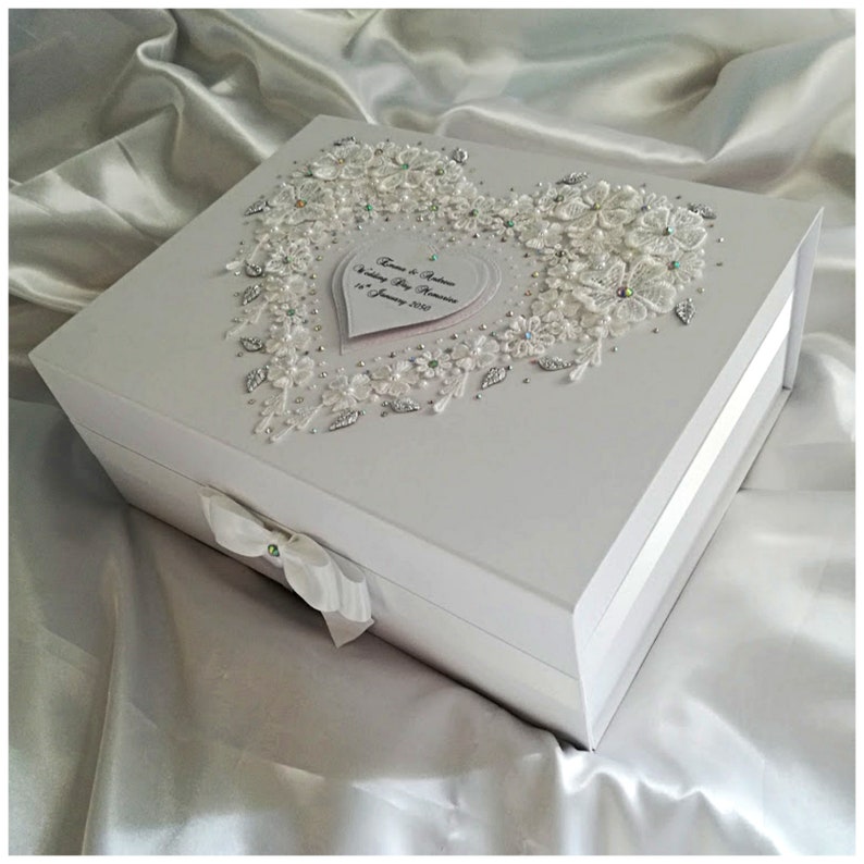 Wedding Keepsake Memory Box Large Personalised Wedding Gift - Etsy UK