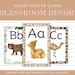 Safari Alphabet Poster Cards, Classroom Decor, Aesthetic Teacher Decor ...
