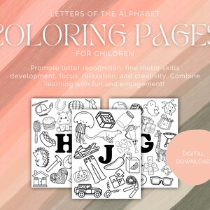 26 Letters of the Alphabet Coloring Pages, Children's Coloring Pages ...