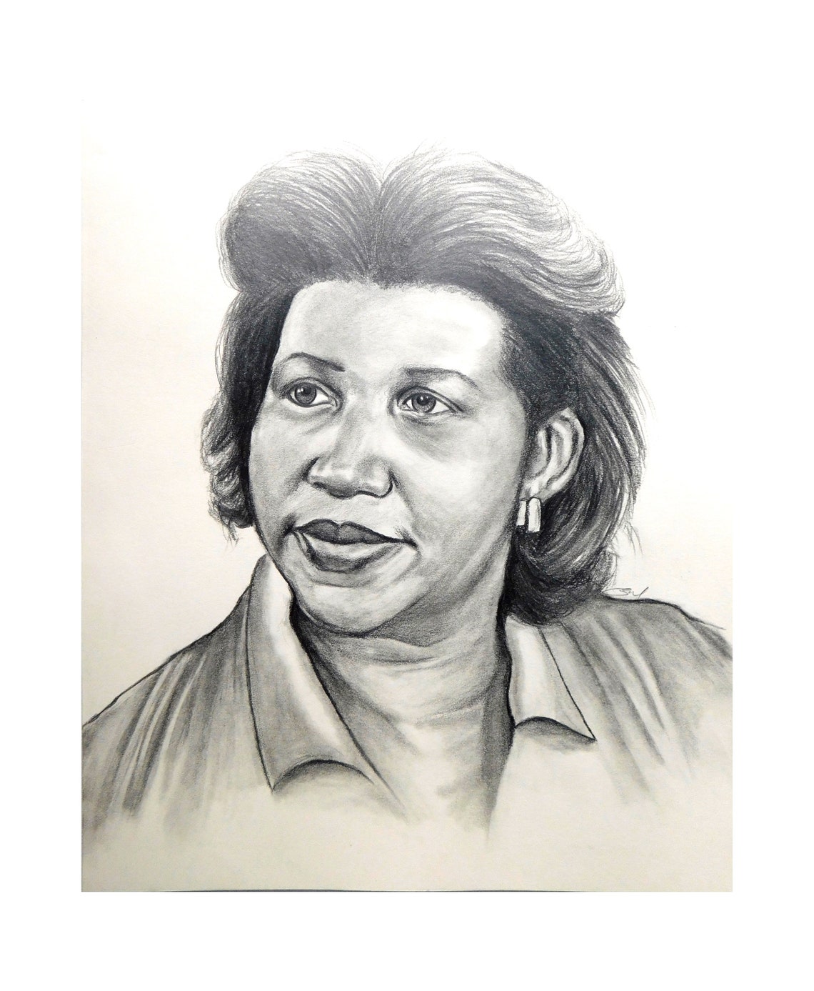 Aretha Franklin (queen of Soul - Tribute Portrait) - Etsy