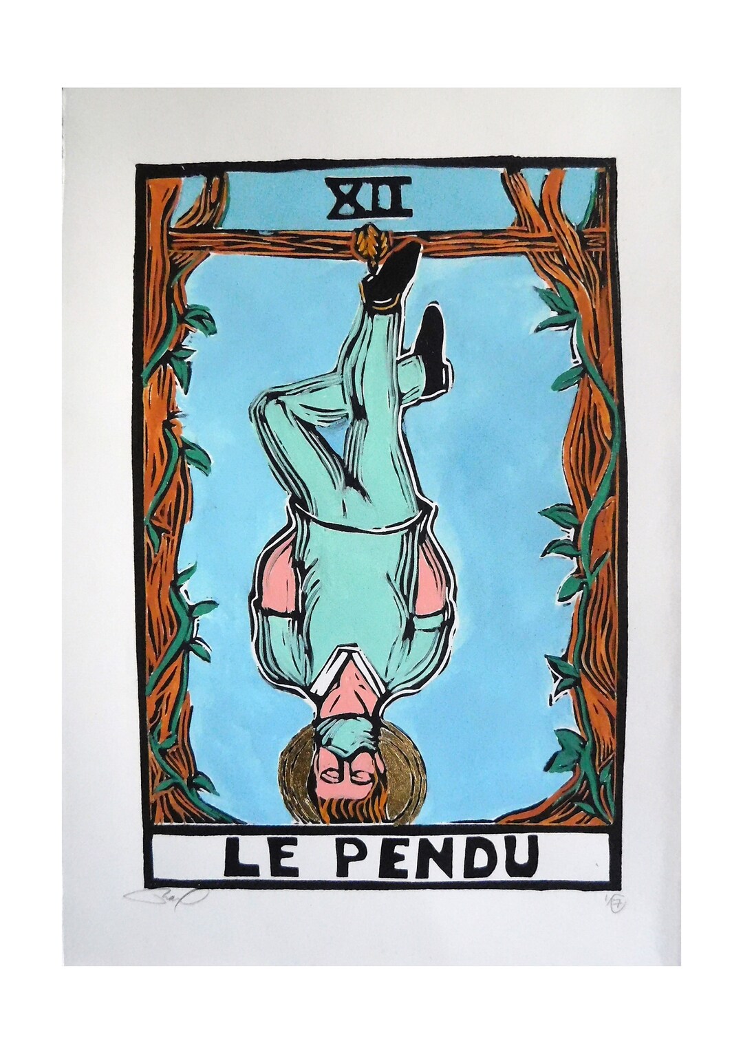 Le Pendu (the Hanged Man - Color Version) - Etsy