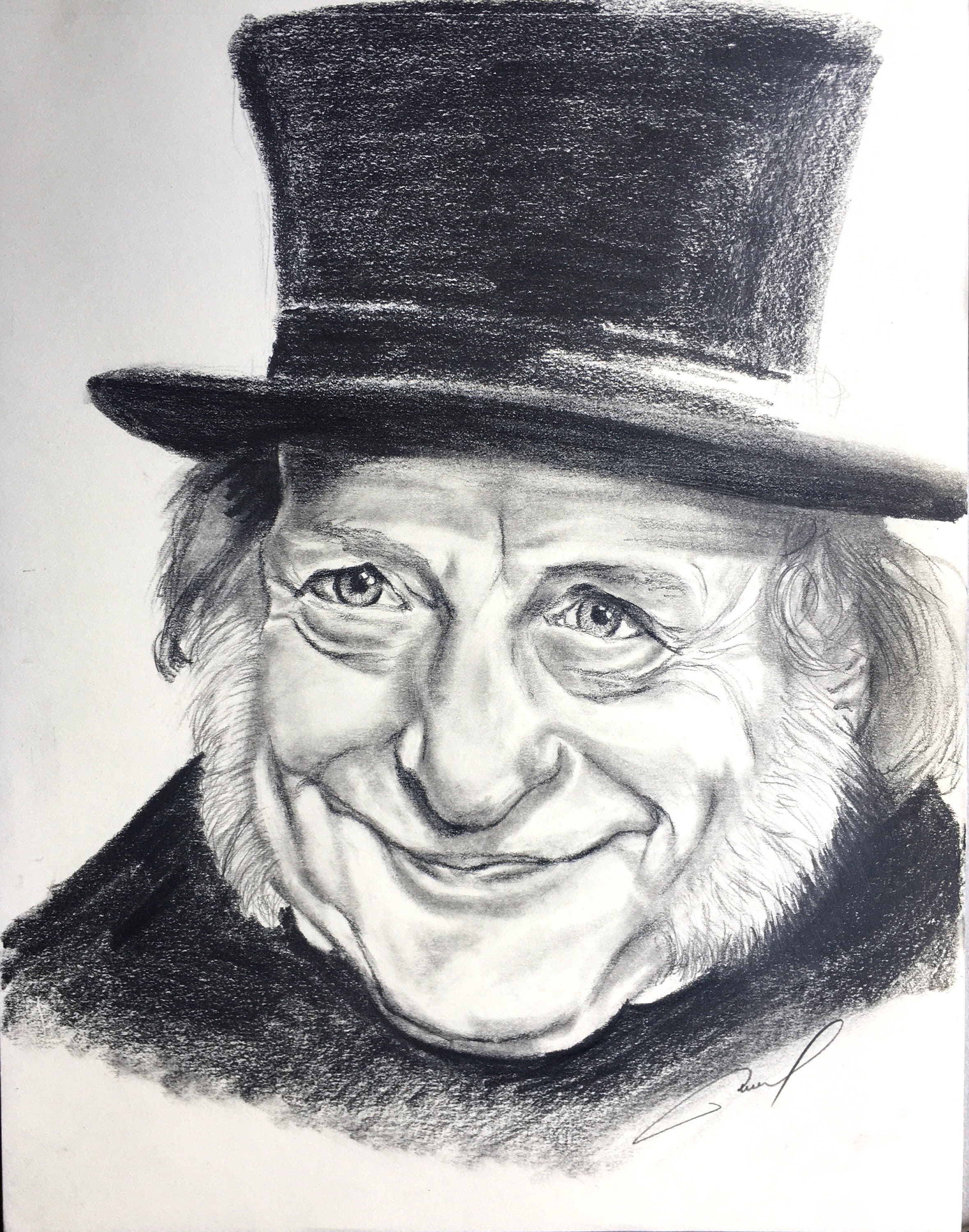 Scrooge's Grin portrait of George C. Scott - Etsy