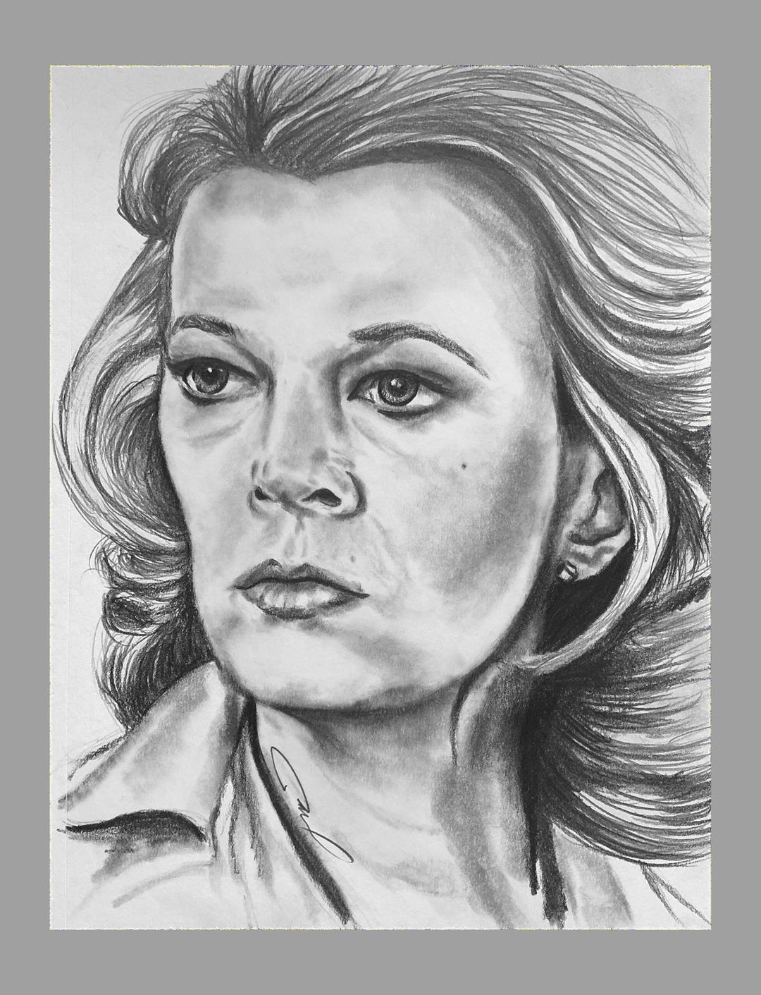 Gloria (portrait of Gena Rowlands in Character) - Etsy