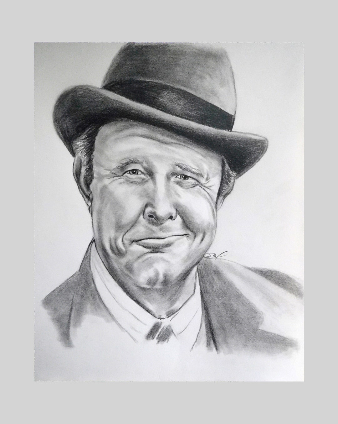 Retrato de Ned Beatty en el personaje de Melvin Rich - Etsy España