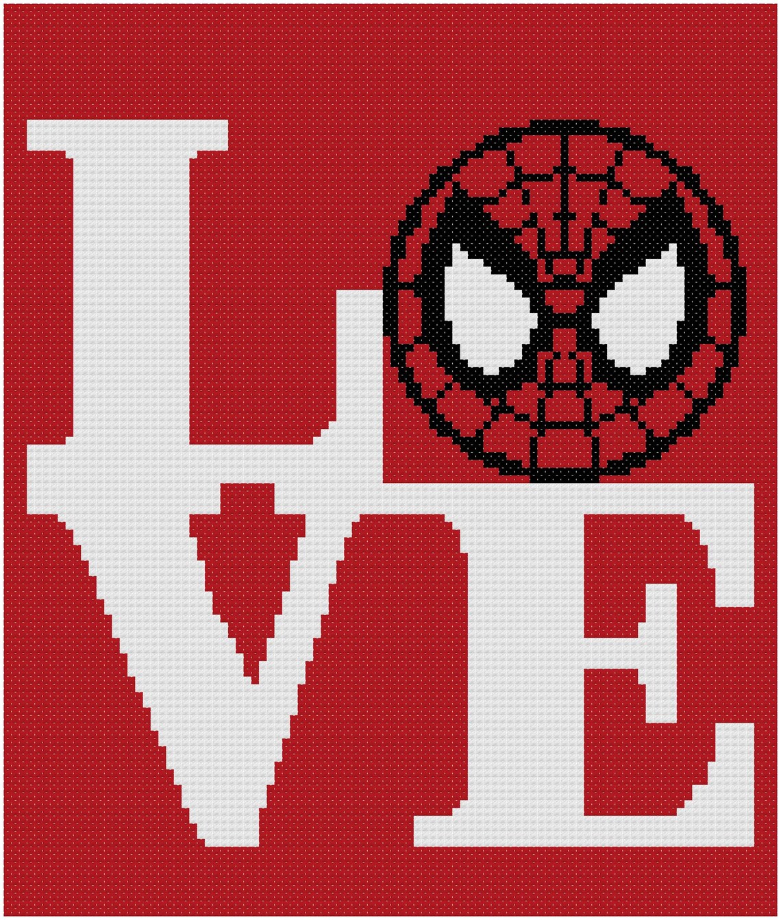 Spiderman Cross Stitch Pattern Avengers Cross Chart Marvel - Etsy