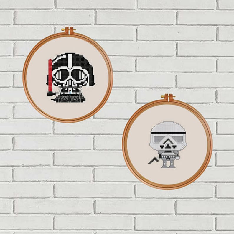 Darth Vader Cross Stitch Pattern Star Wars Pattern Star Wars Chart Star ...