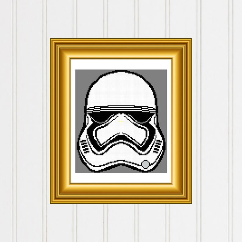 Stormtrooper Cross Stitch Pattern Dark Side Cross Chart Stormtrooper ...