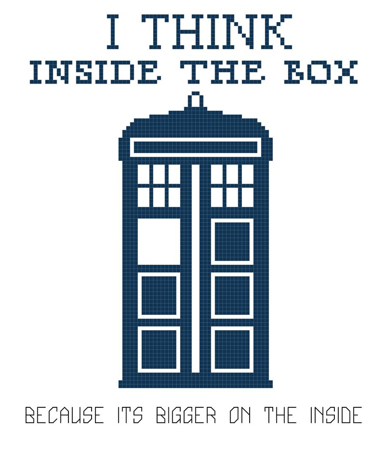 Dr Who Cross Stitch Pattern Doctor Who Craft Police Box Dr Who - Etsy