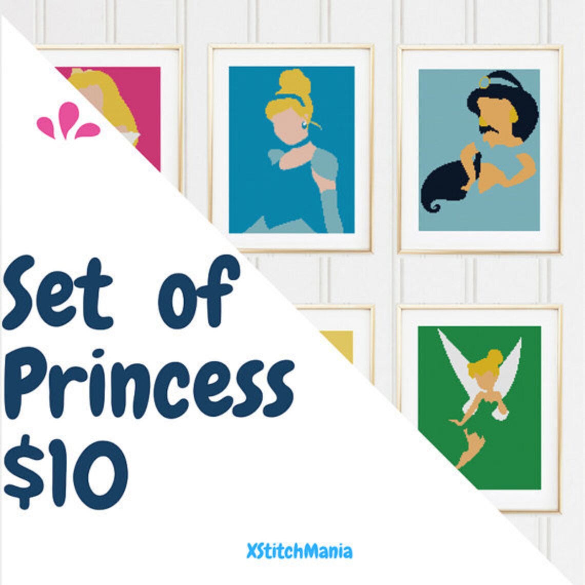 Tinkerbell Cross Stitch Pattern Tinkerbell Chart Tinkerbell Cross ...