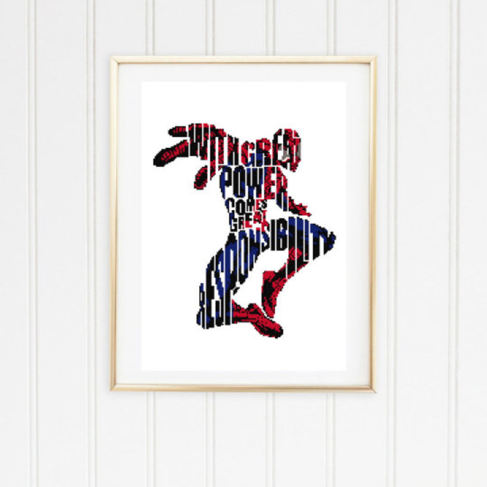 Spiderman Cross Stitch Pattern Spiderman Pattern Superhero Cross Cross ...