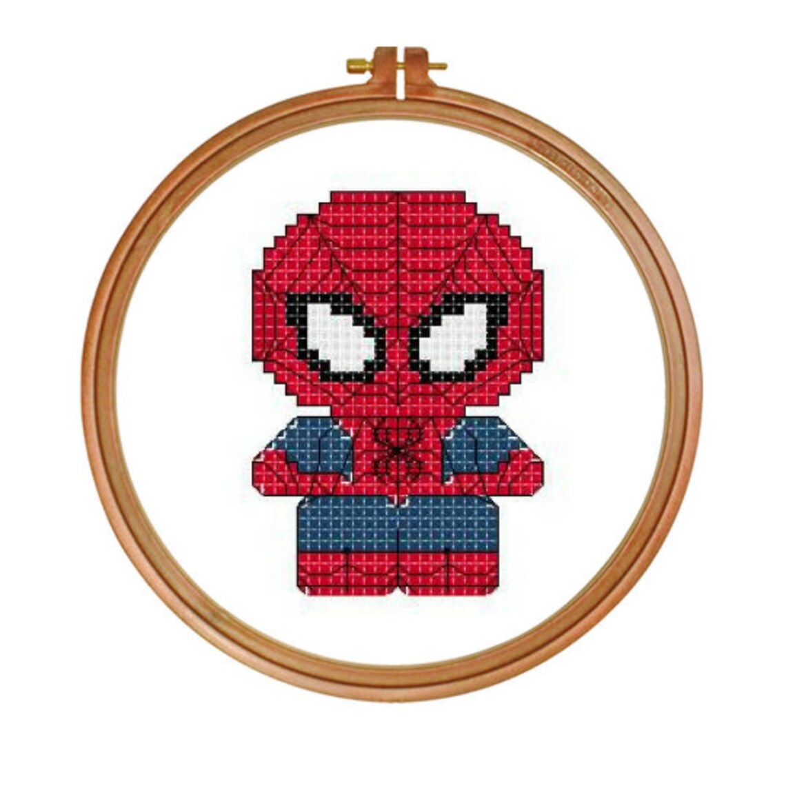 Spiderman Cross Stitch Pattern Cute Spiderman Modern Cross Stitch ...