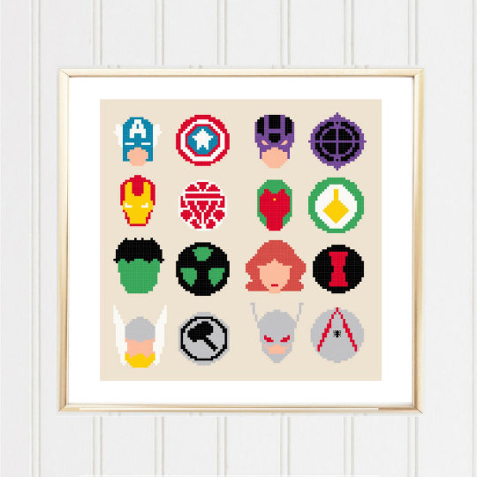 Avengers Cross Stitch Pattern Avengers Cross Marvel Cross Stitch ...
