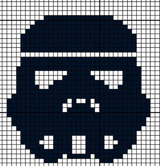 Star Wars Cross Stitch Pattern Star Wars Cross Star Wars Pattern Star ...