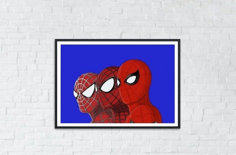 Spider-man No Way Home Art Print MARVEL HEROS Wall Art - Etsy