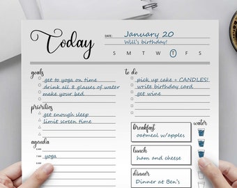 Daily Planner - Etsy
