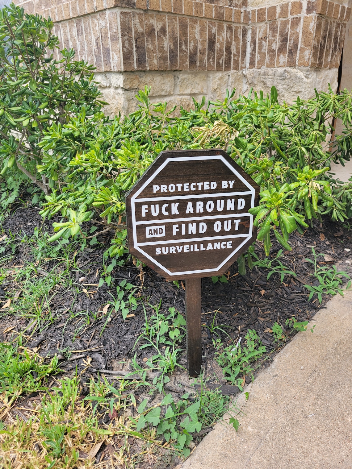 F.A.A.F.O Sign Surveillance Sign Security Sign Protected by - Etsy