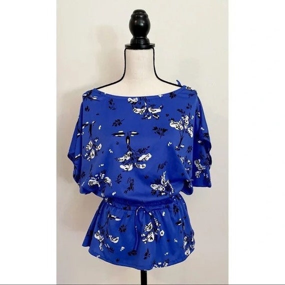 Vintage 80s Peplum Blouse Gem