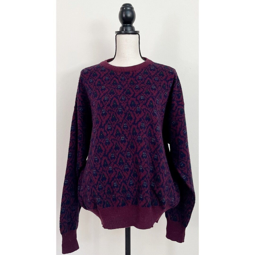 Vintage 1980s | Italian Wool Sweater - Etsy