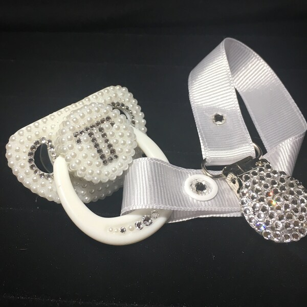 Pearl Pacifier Clip - Etsy
