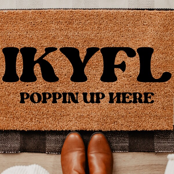 Ikyfl Popping up Here Doormat - Etsy