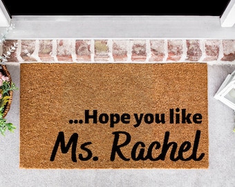 Ms Rachel Door Mat - Etsy