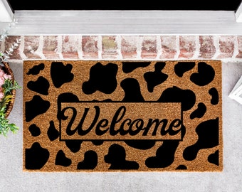 Cow Welcome Mat - Etsy