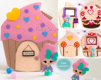 Felt Doll House Pattern | Etsy